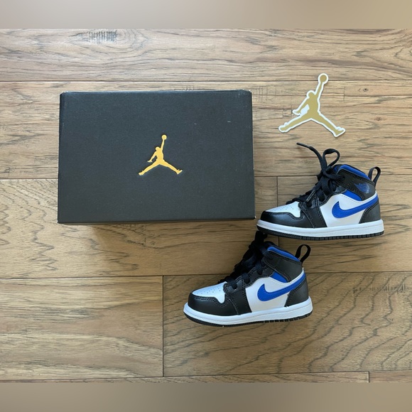 Nike | Shoes | Nike Jordan Mids Blueblackwhite | Poshmark